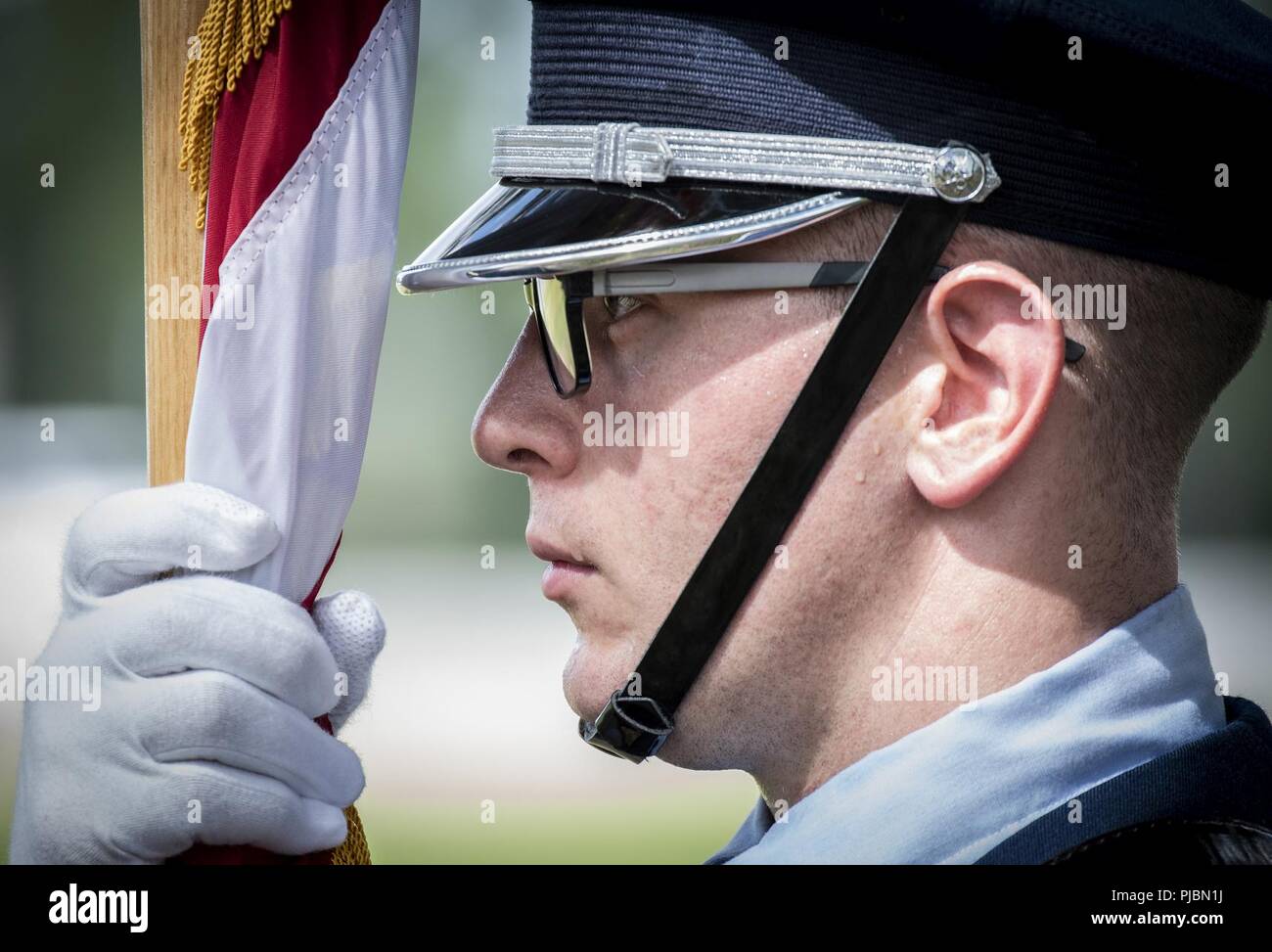 Senior Airman Bendino Galderio, 96th Communications Squadron, carries ...