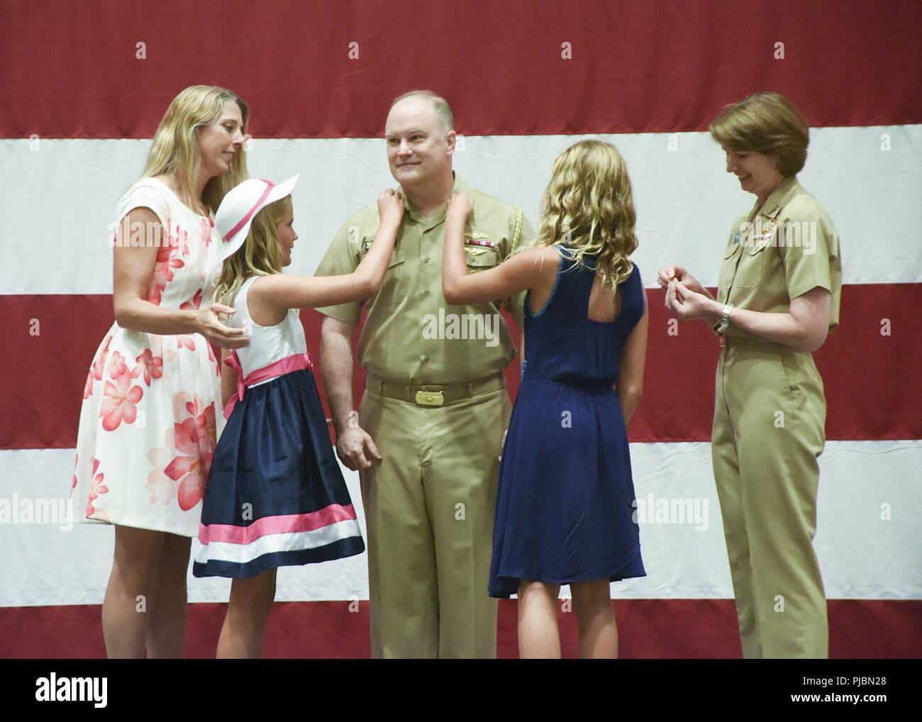 Vice Adm. Nancy Norton, right, Director, Defense Information Systems ...