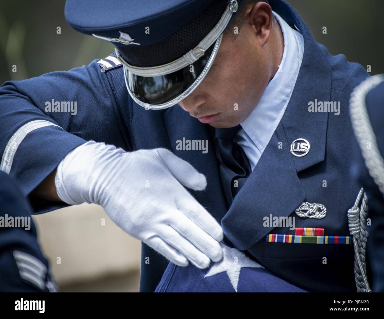 Airman 1st Class Justin Giron, 96th Maintenance Squadron, manually ...