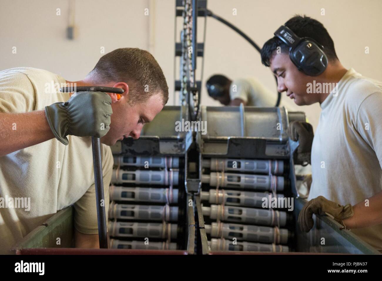Tech. Sgt. Robert Lewis, left, 476th Maintenance Squadron (MXS) NCO in ...