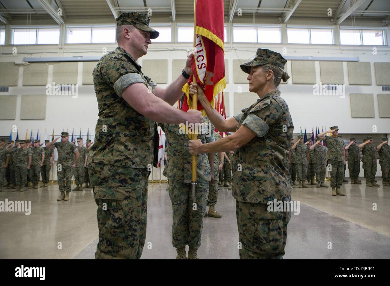 Maj Gen Helen Pratt Outbound Commander Of 4th Marine Logistics Group