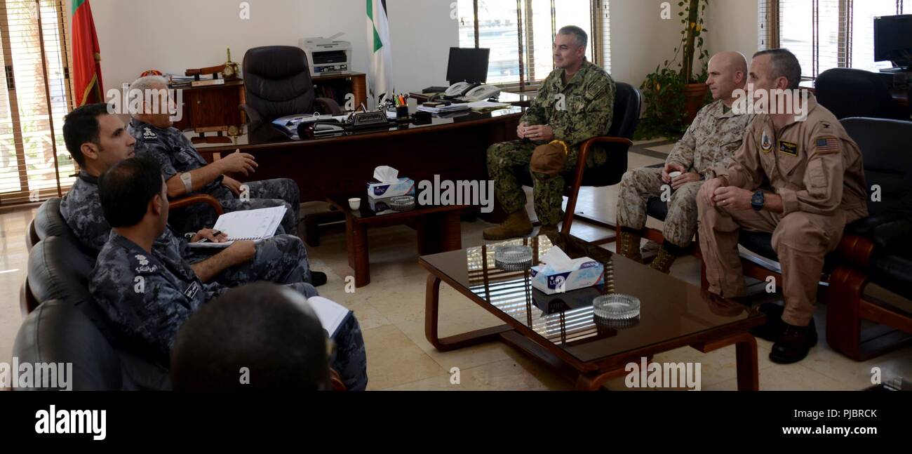 Jordan (July 8, 2018) Jordanian Brig. Gen. Ibrahim Alnaimat, deputy ...