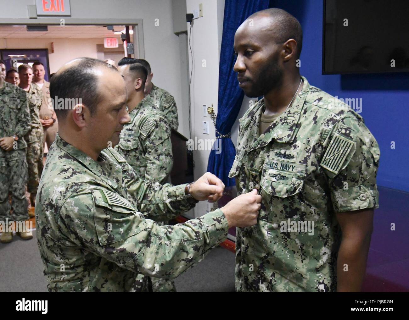 MANAMA, Bahrain (July 12, 2018) - Command Master Chief Brian McDonough ...