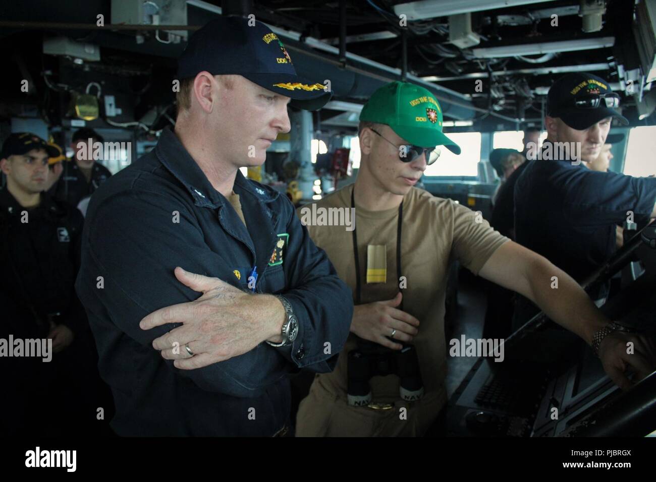 STRAIT OF HORMUZ (July 15, 2018) Commanding Officer Cmdr. Russ Moore ...