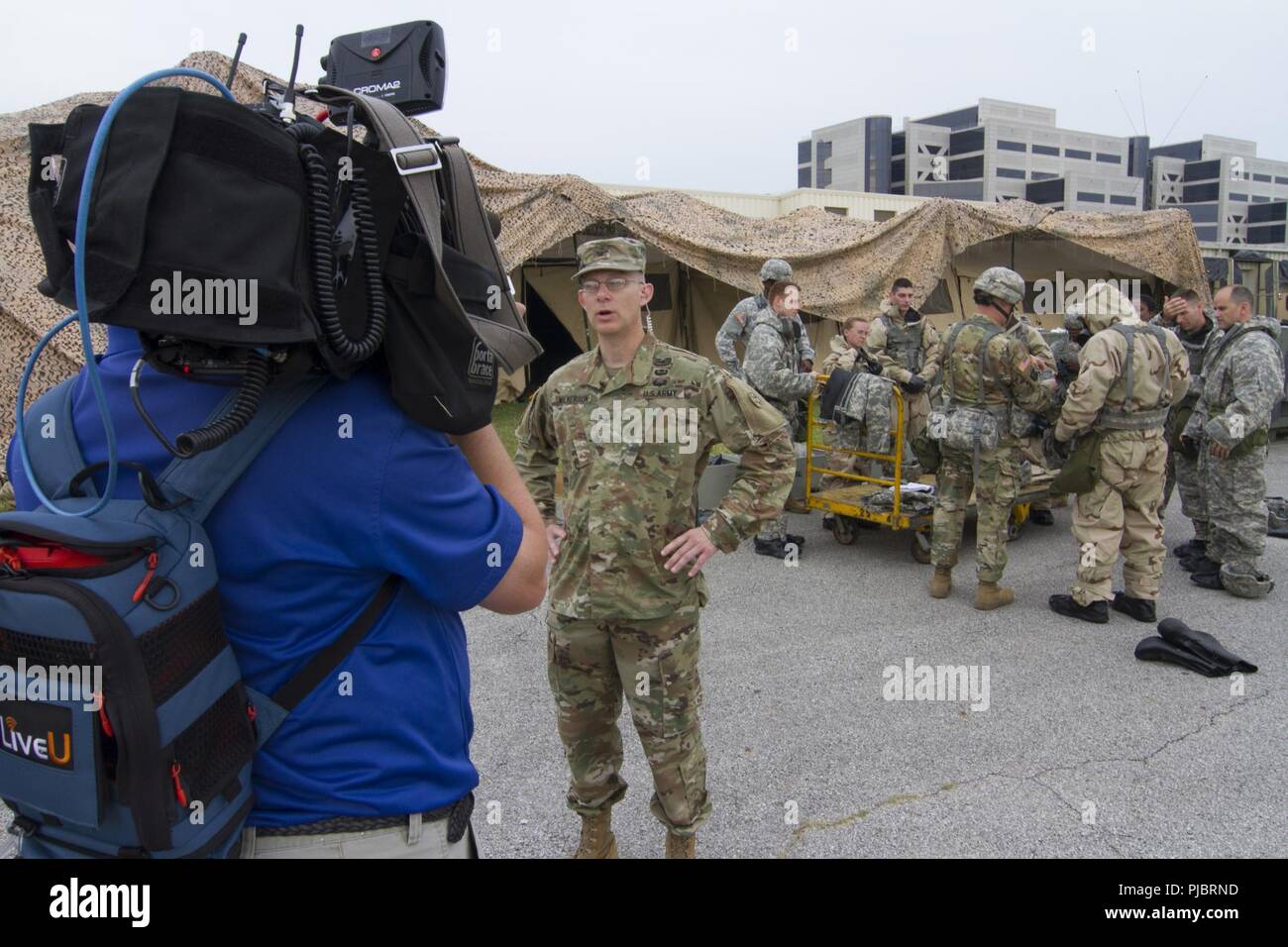 U.S. Army Reserve Col. William Wilkerson, commander of the 643rd ...