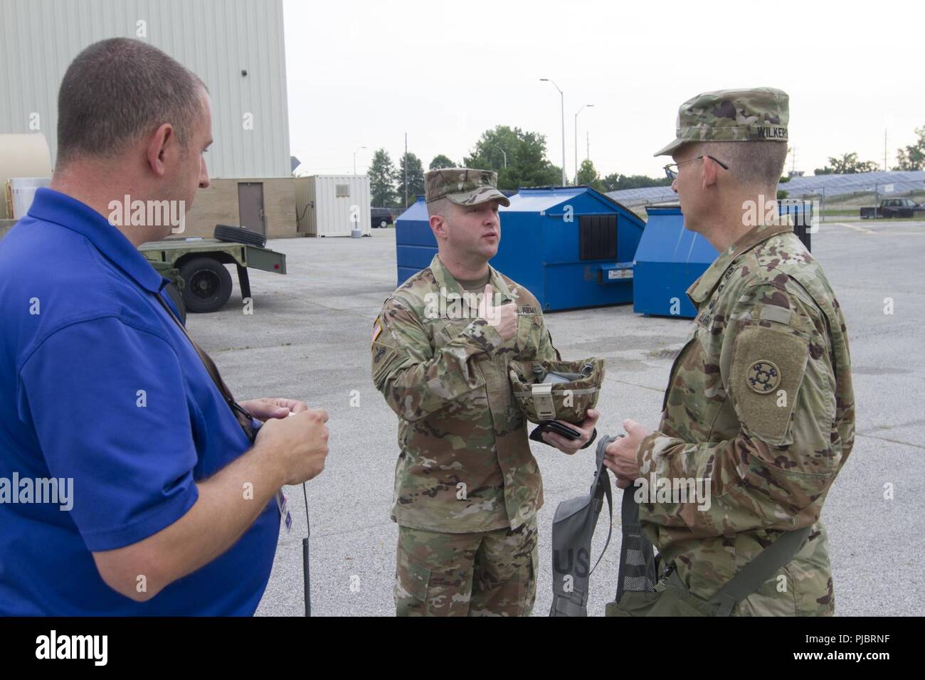 U.S. Army Reserve Sgt. 1st Class Steven Engle, first sergeant of the ...