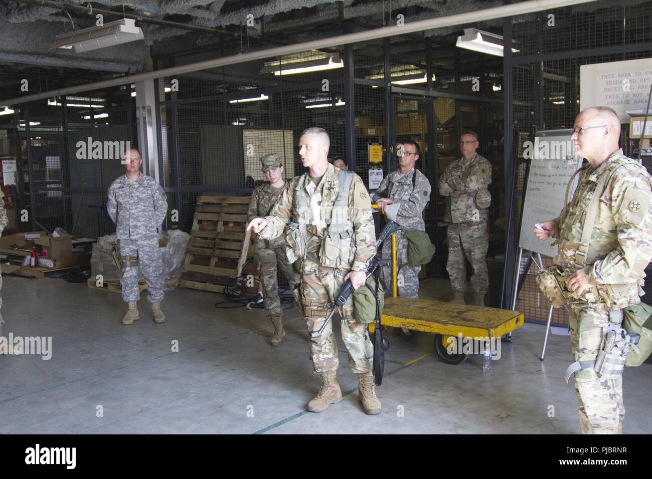 U.S. Army Reserve Capt. Ryan Goulding, company commander of ...