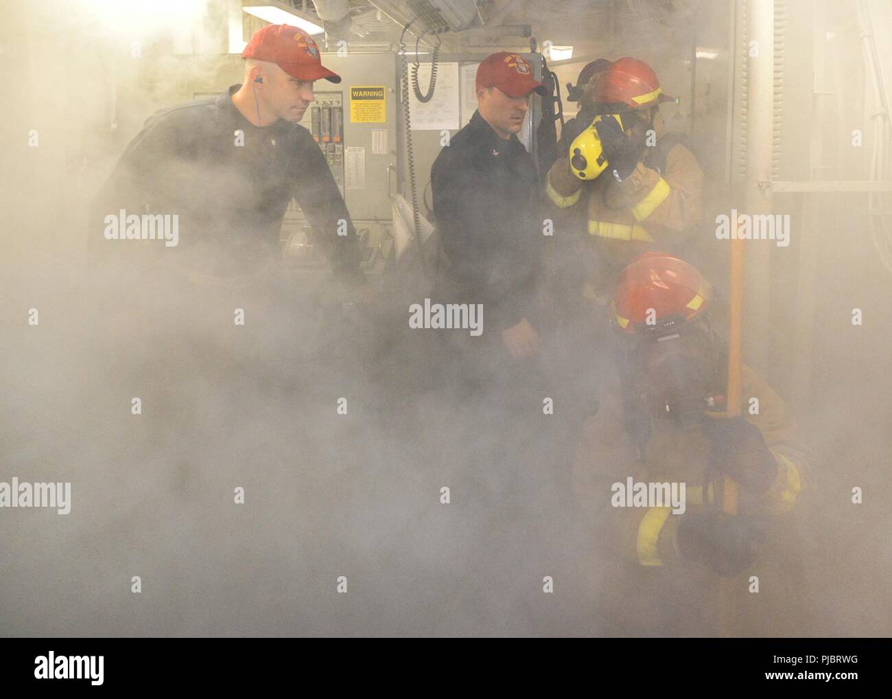 Engine room fire drill hi-res stock photography and images - Alamy