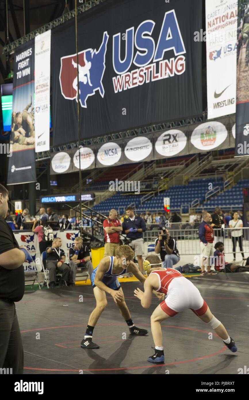 Derek Fields, a wrestler from Brunswick High School in Brunswick, Ohio ...