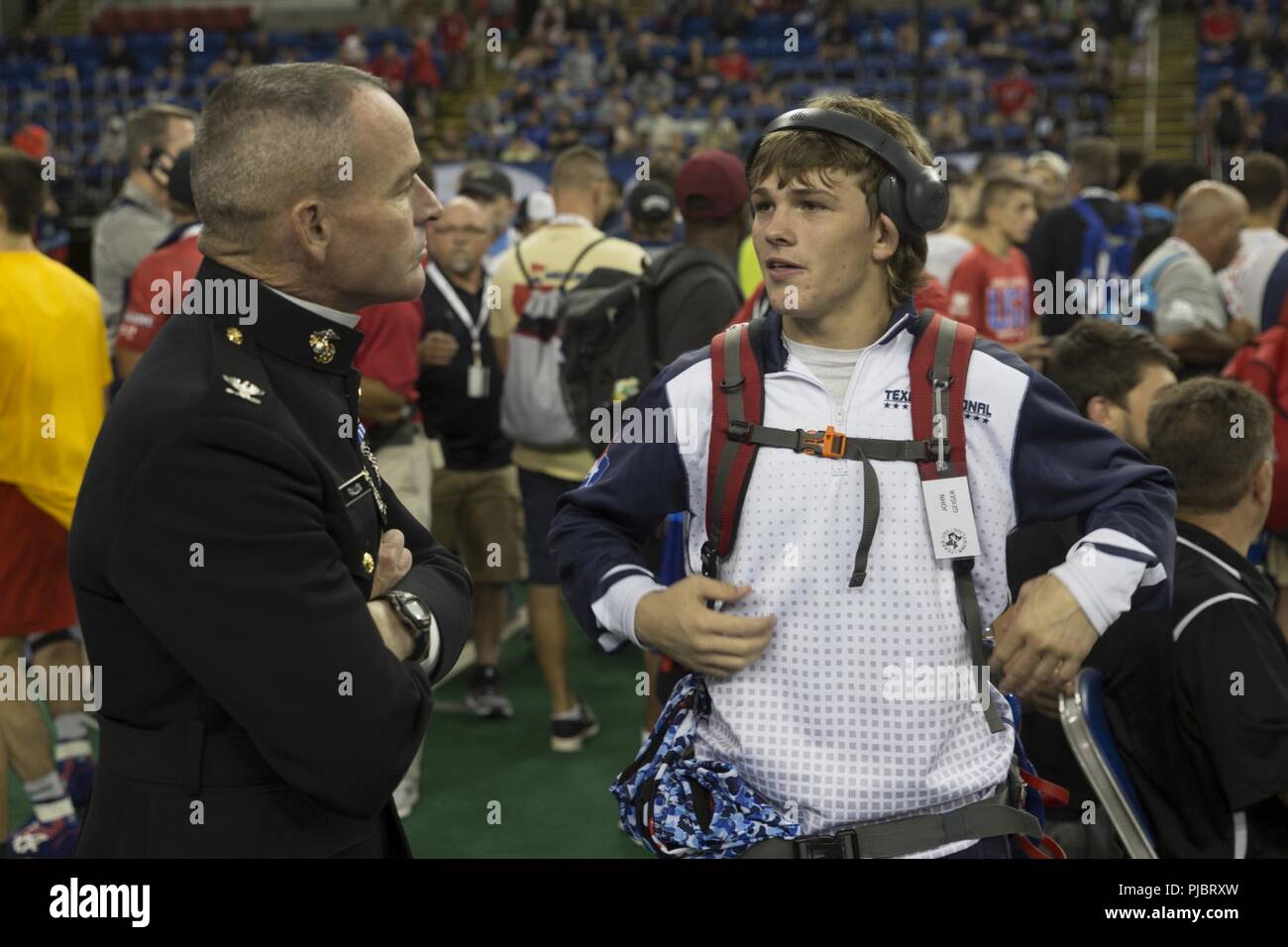 Col. David Fallon, commanding officer of 9th Marine Corps District ...