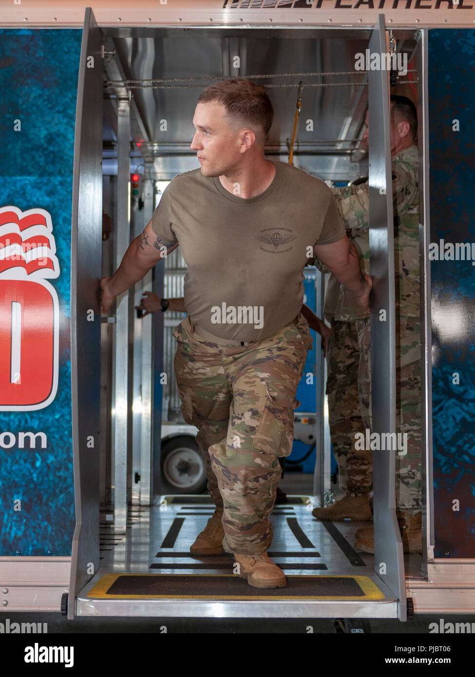 Army Staff Sgt. Michael Romeo, Aerial Delivery Supervisor of the ...