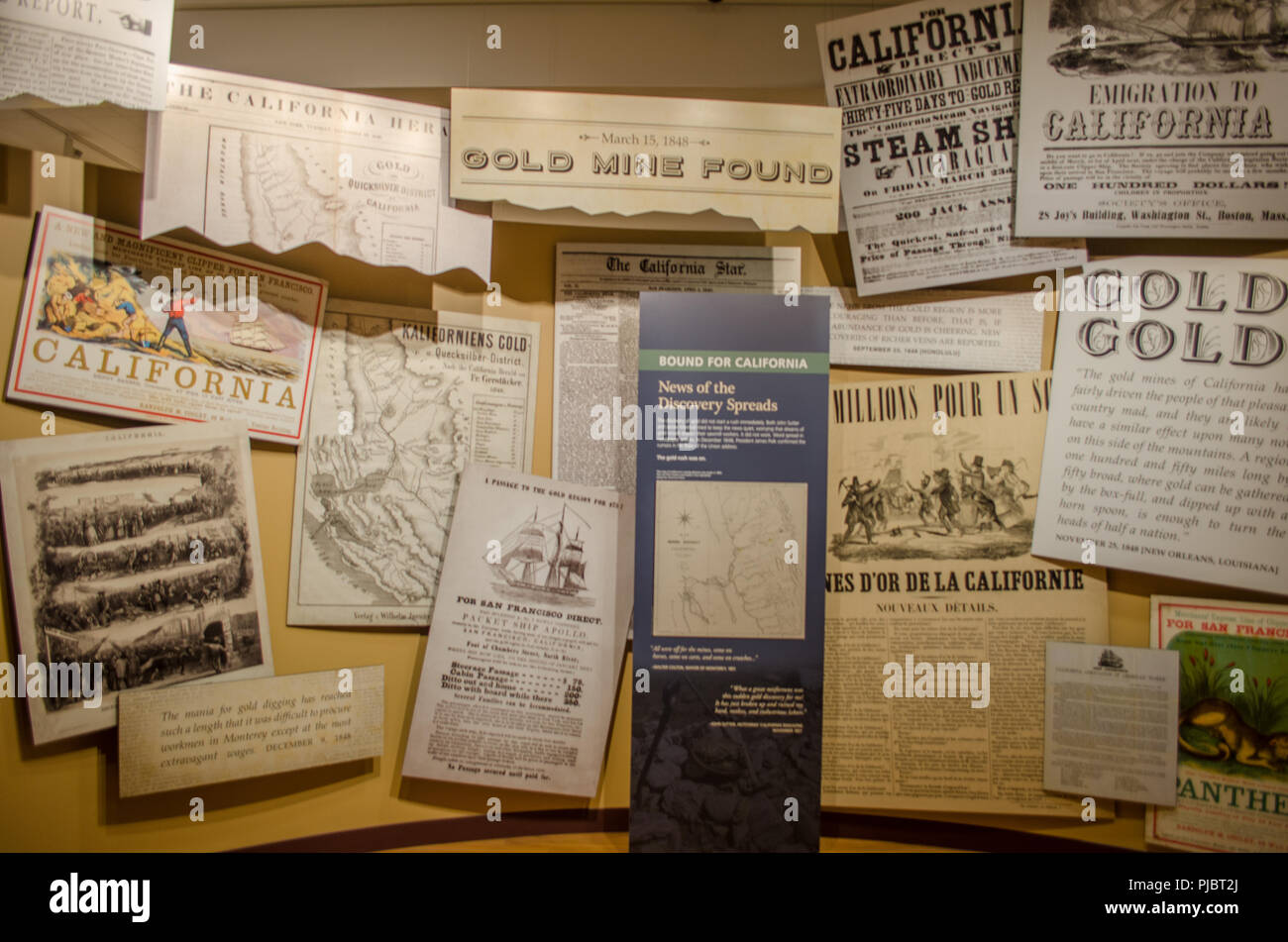 A musuem displays artifacts and presents information at the site of the ...