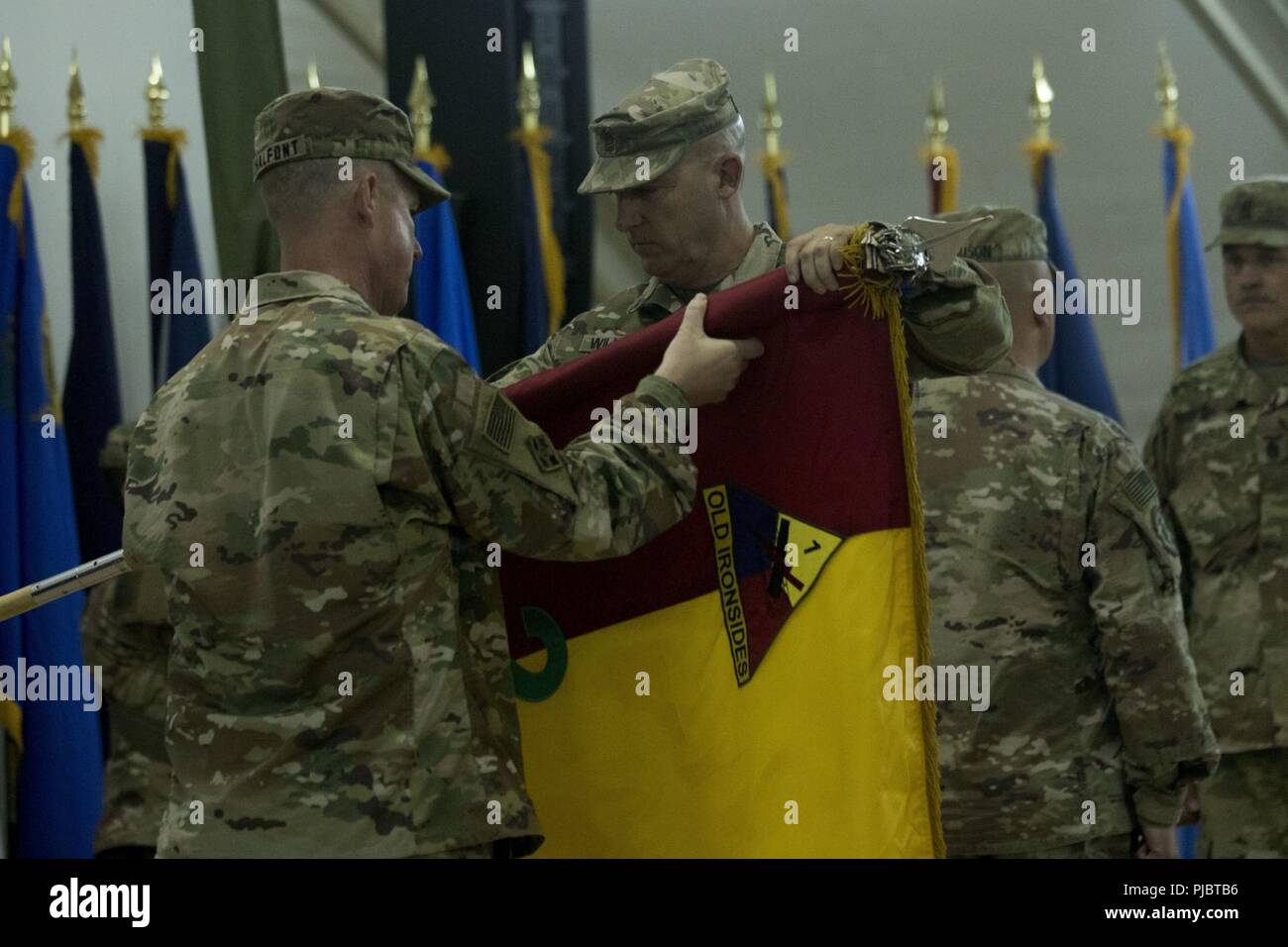 Command sergeant major of 1st brigade combat team hi-res stock ...