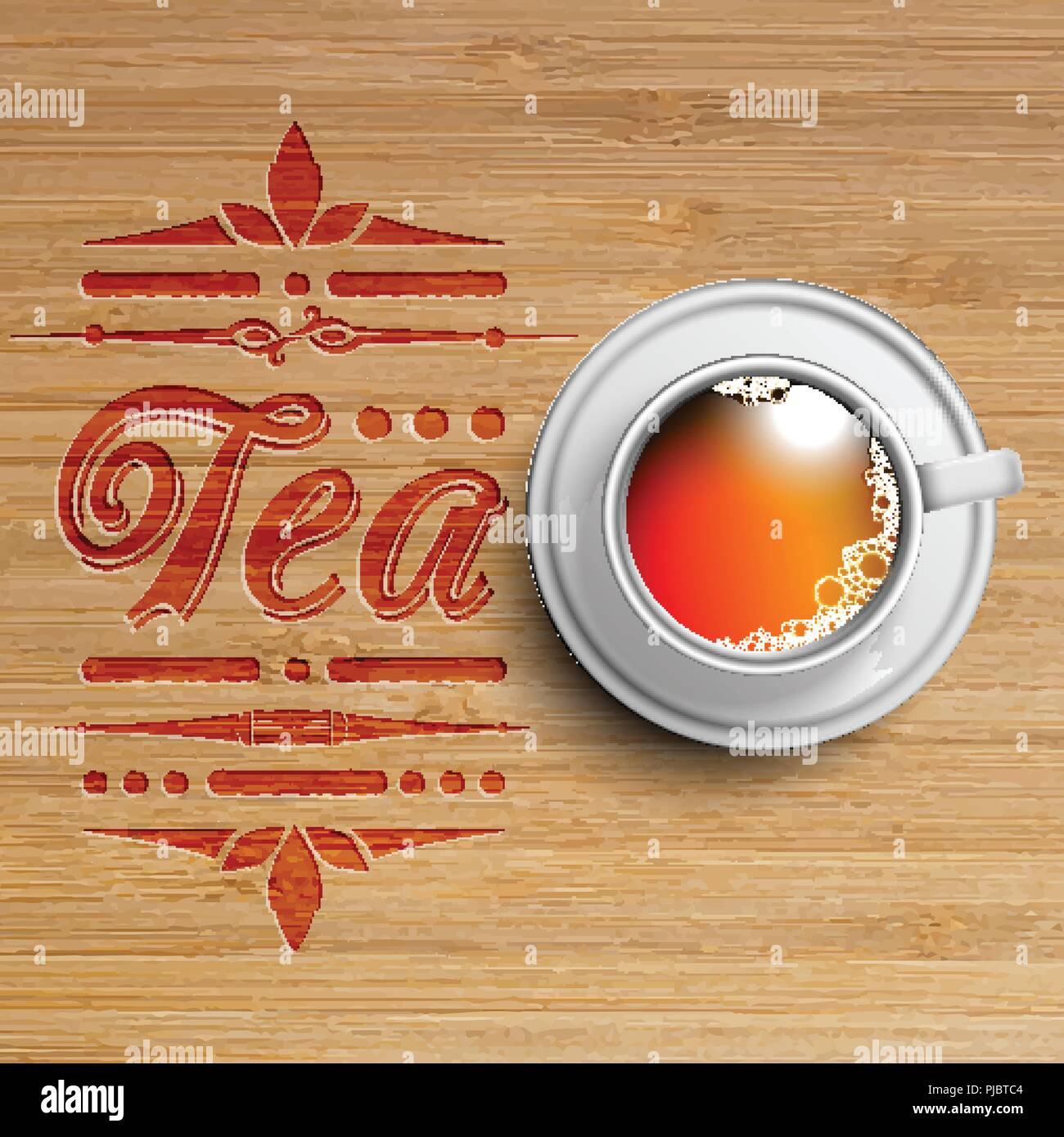 Realistic cup of tea, vector Stock Vector Image & Art - Alamy