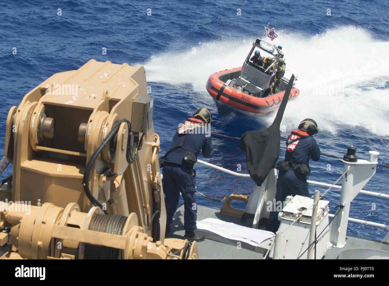 PACIFIC OCEAN (July 15, 2018) U.S. Coast Guard Tactical Delivery Team ...