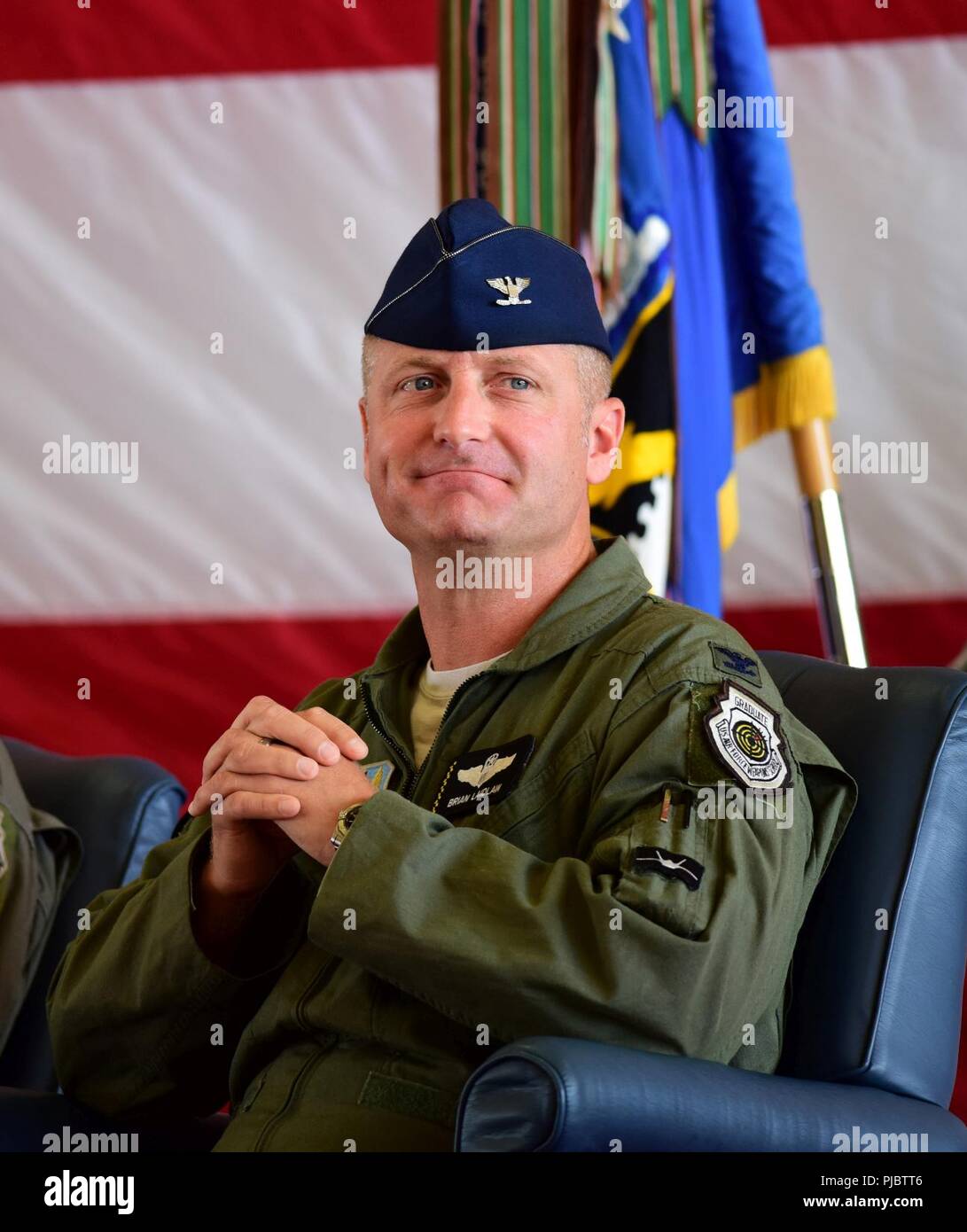 U.S. Air Force Col. Brian Laidlaw, incoming 325th Fighter Wing ...