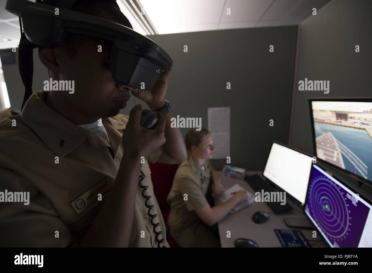 NEWPORT, R.I. (July 11, 2018) Lt. j.g. Mark Buckmire of Orlando ...