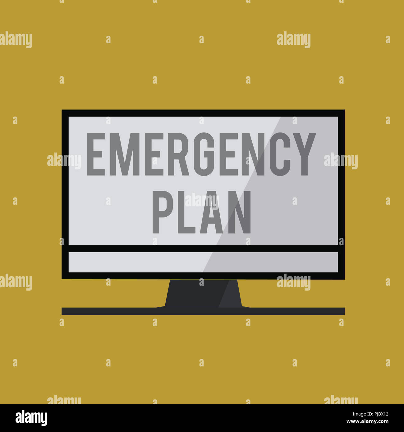 Handwriting text Emergency Plan. Concept meaning Procedures for ...