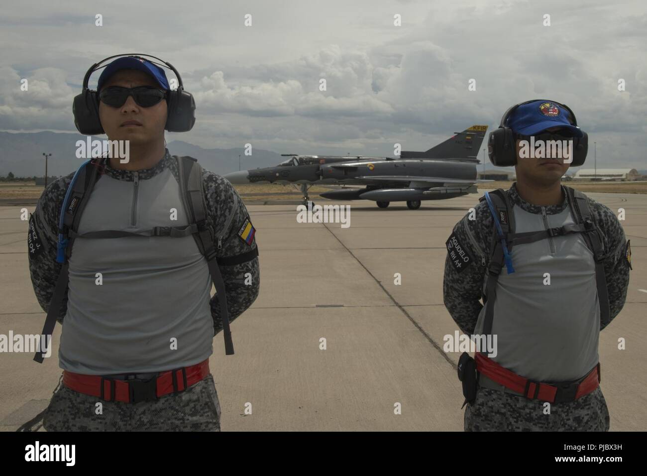 Colombian Air Force Staff Sgt. Johan Lopez Ramirez and Senior Airman ...