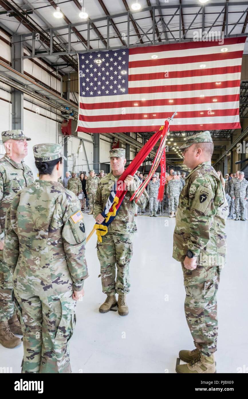 Col. Ronald W. Burkett II, outgoing commander, 36th Combat Aviation ...