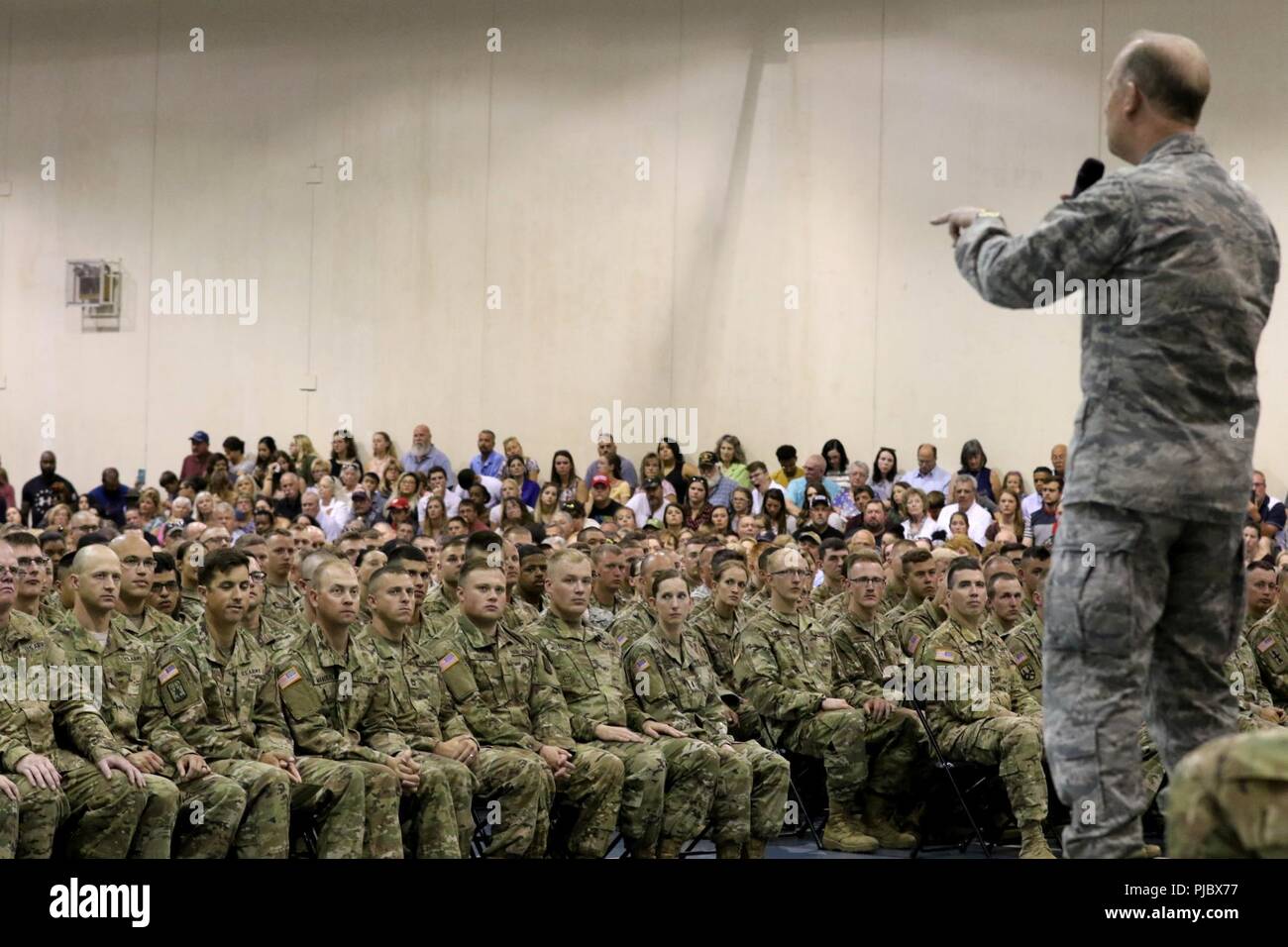 Maj. Gen. Don Dunbar, Wisconsin’s adjutant general, addresses more than ...