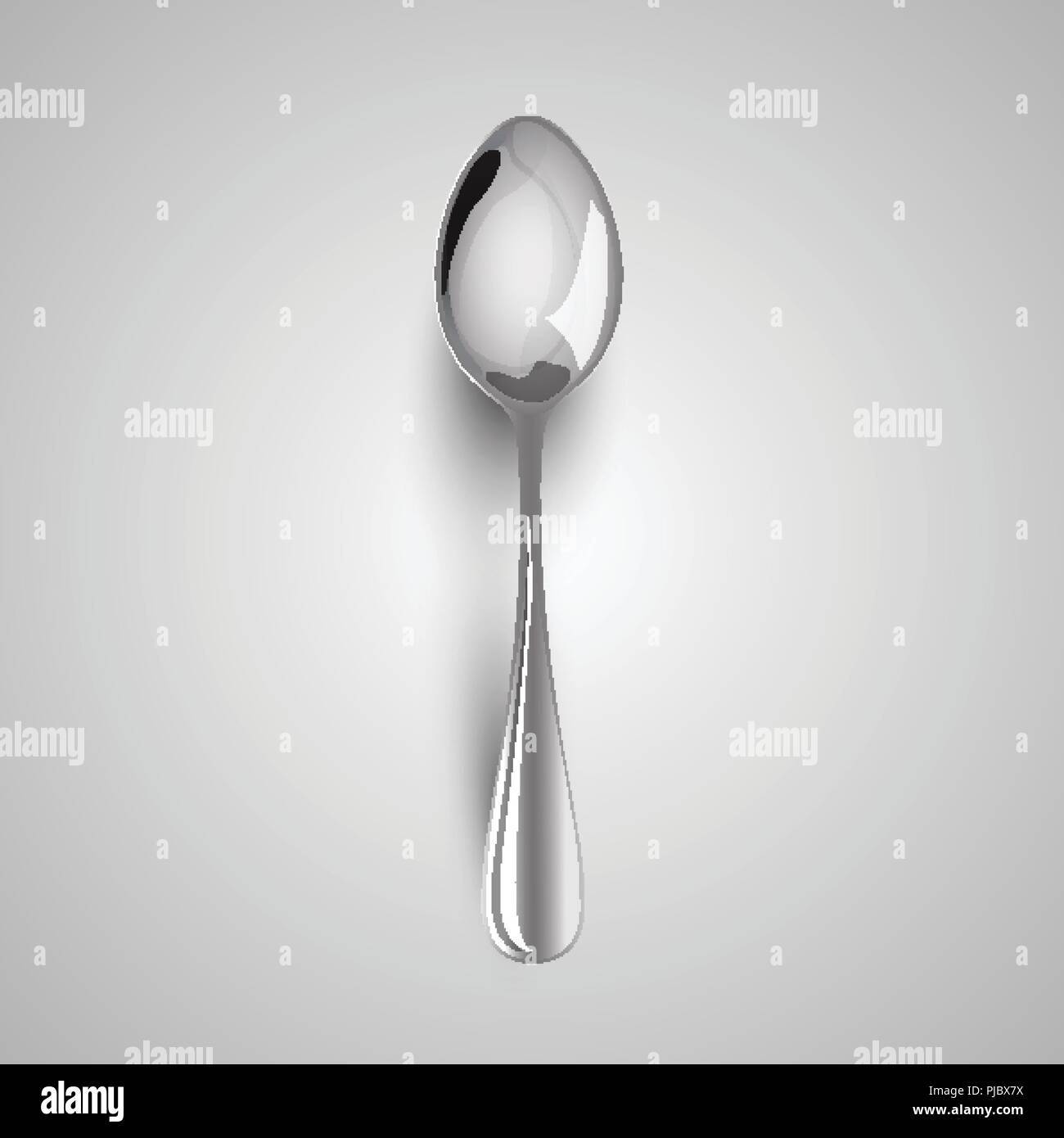 A metal spoon, vector Stock Vector Image & Art - Alamy