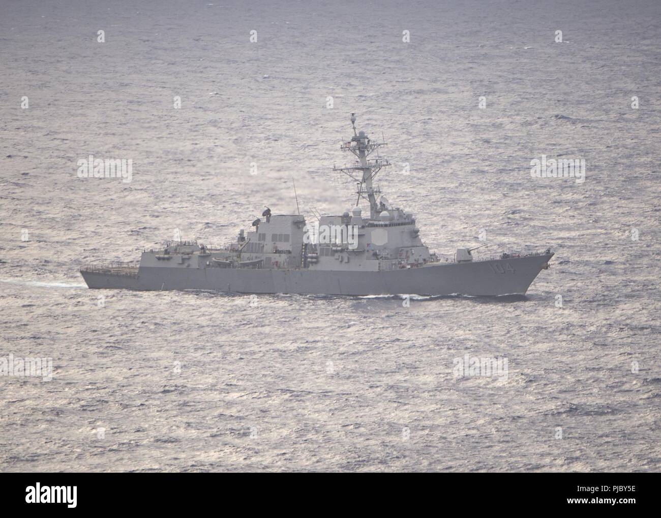 OCEAN (July 17, 2018) Guided-missile destroyer USS Sterett (DDG 104 ...