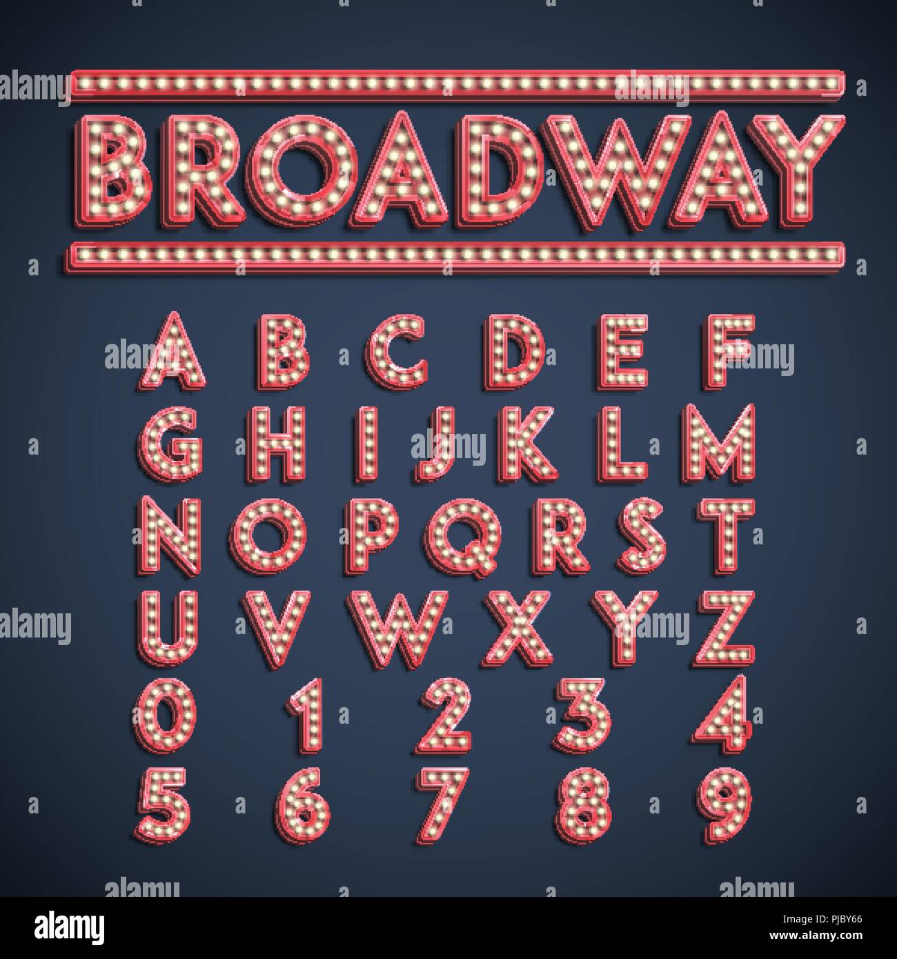 Realistic character set with lamps, vector illustration Stock Vector ...