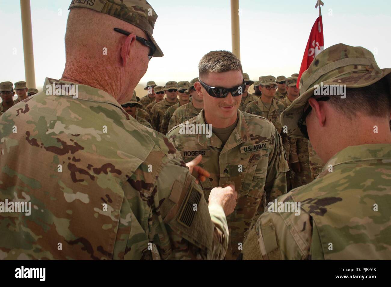 Maj. Ron Rogers, company commander of Company C. 106th Support ...