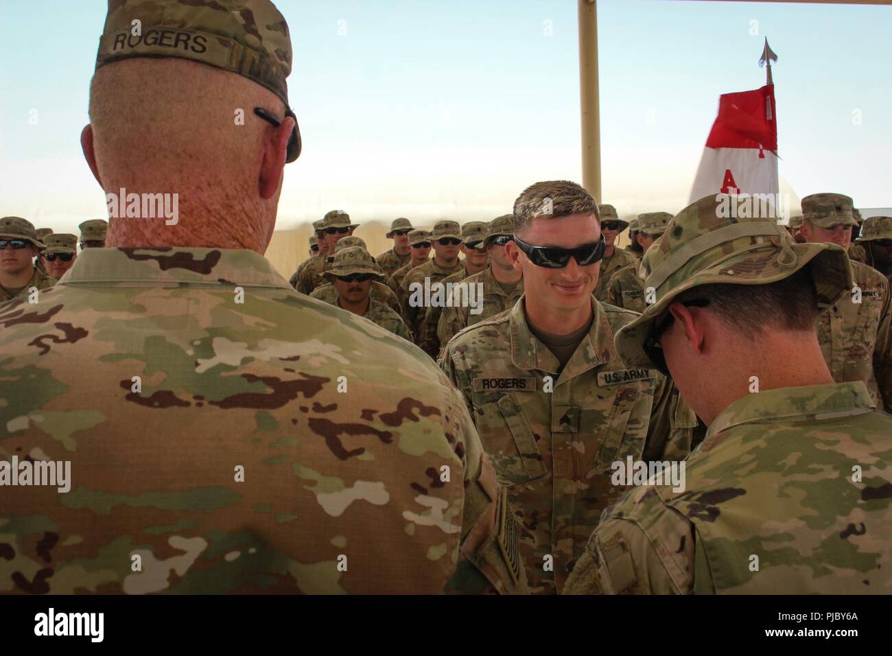 Maj. Ron Rogers, company commander of Company C. 106th Support ...