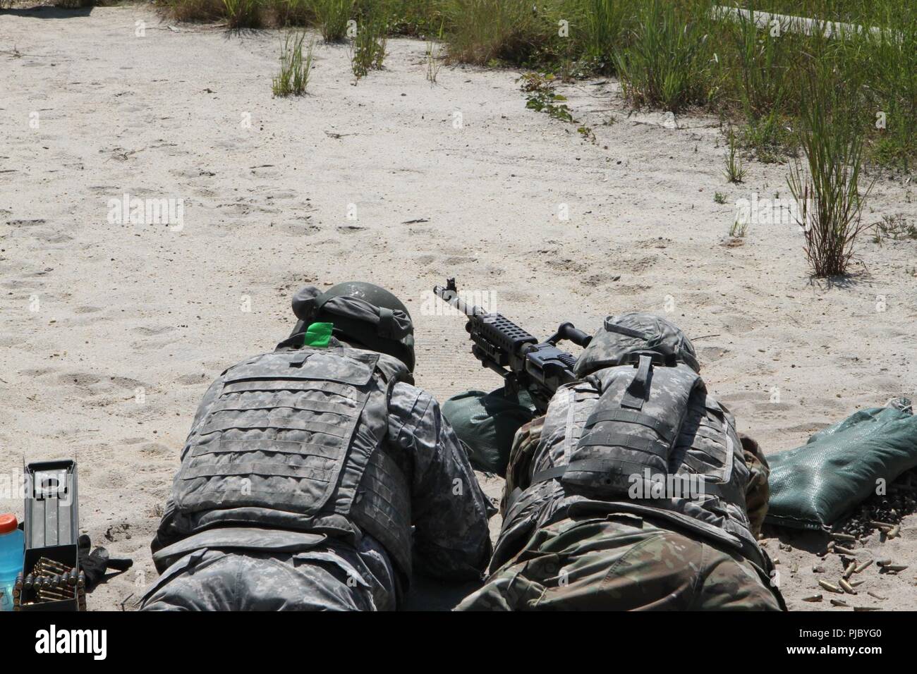 Prone soldier with gun hi-res stock photography and images - Alamy