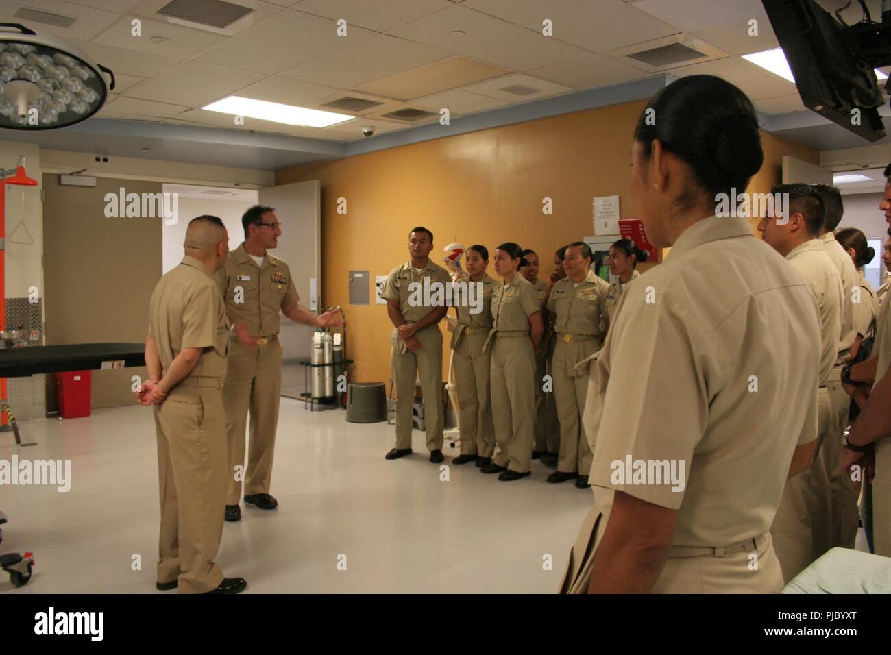 SAN DIEGO, Calif. (July 6, 2018) Capt. Joel Roos, commanding officer ...
