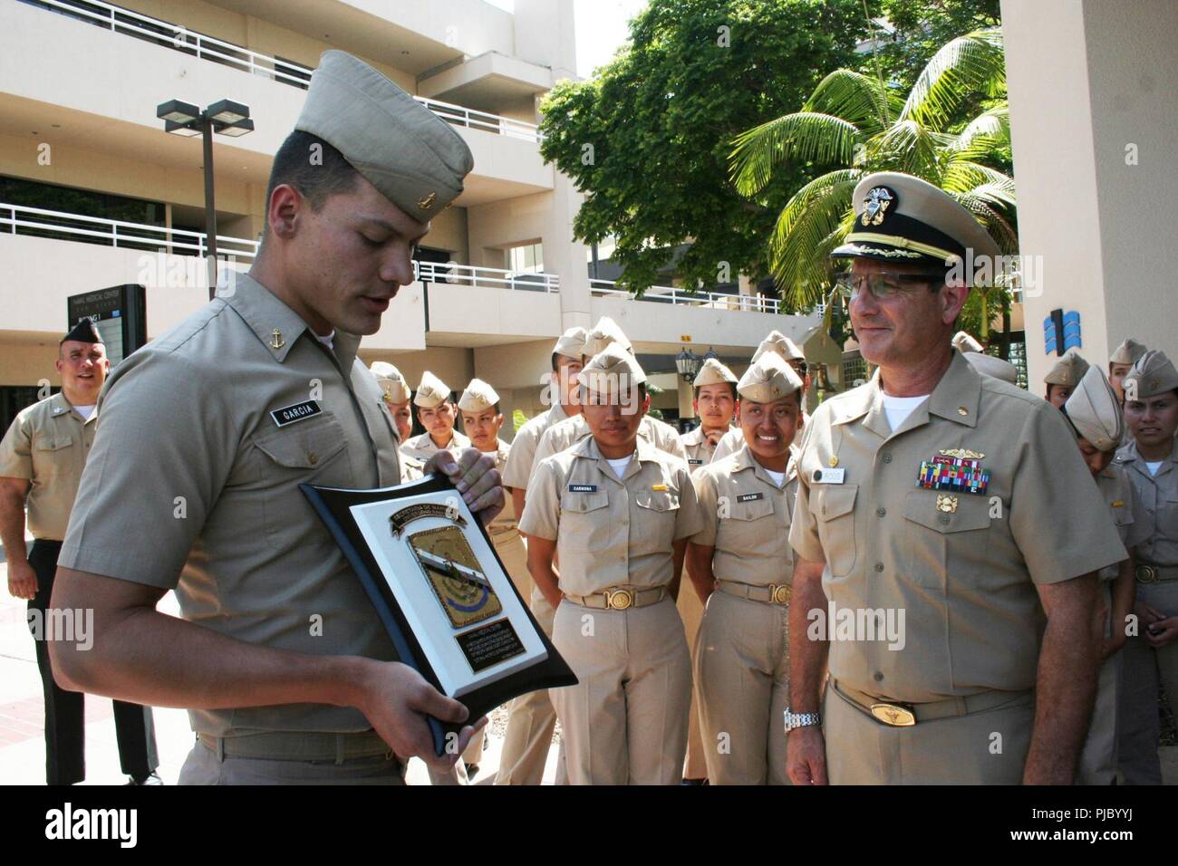 SAN DIEGO, Calif. (July 6, 2018) A Mexican Navy Medical Cadet reads a ...