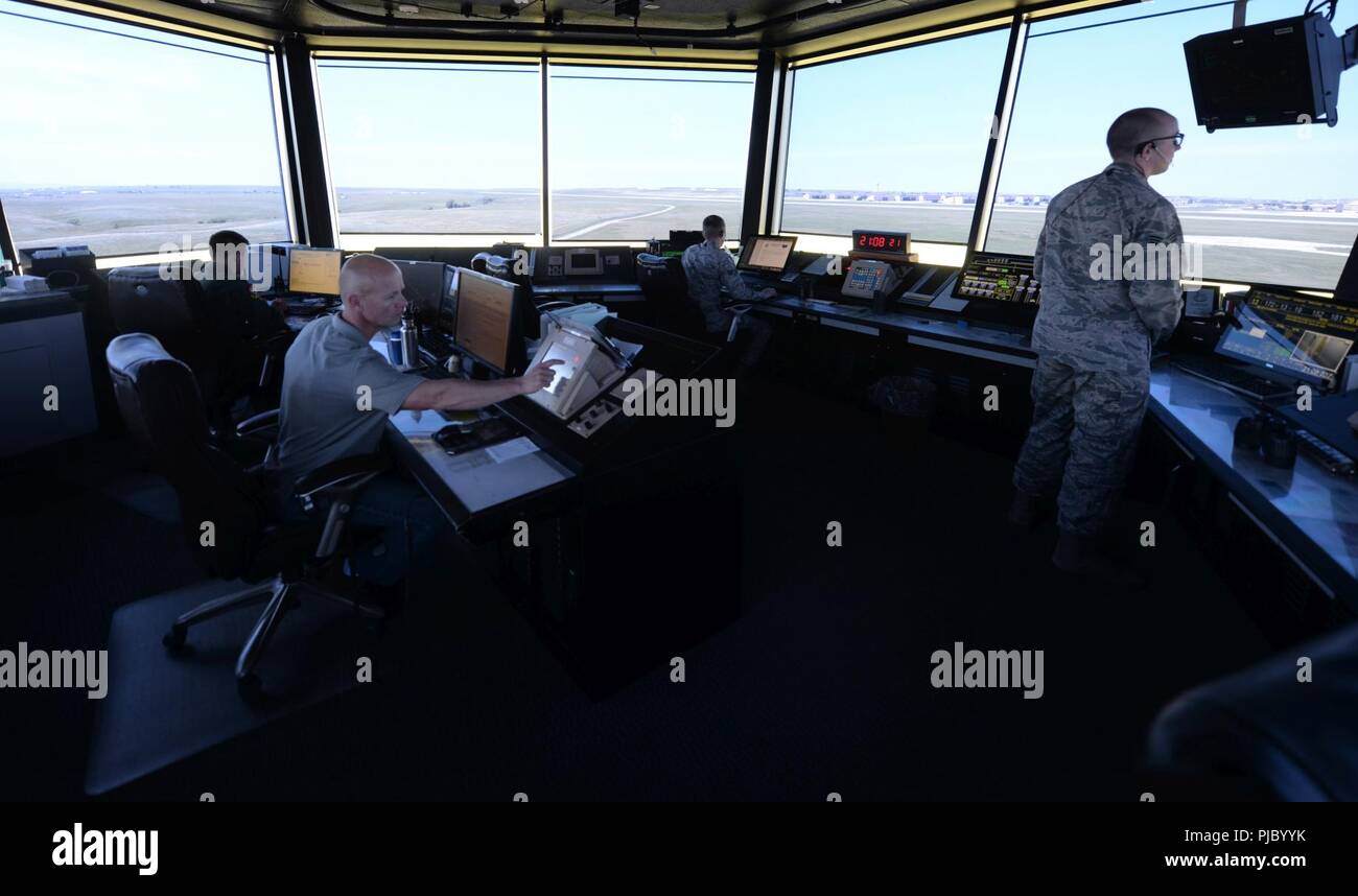 The 28th Operations Support Squadron air traffic control tower’s swing ...