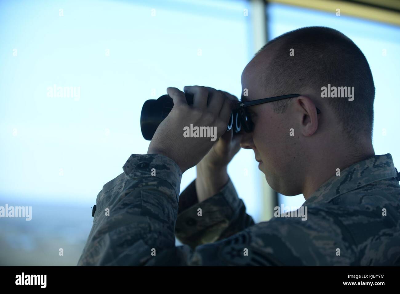Air traffic control tower binoculars hi-res stock photography and ...