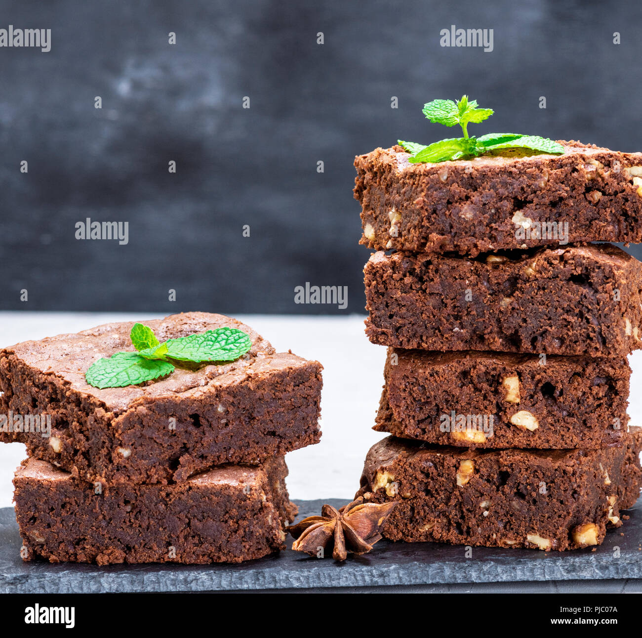 Close up of square shape pieces of chocolate hi-res stock photography ...