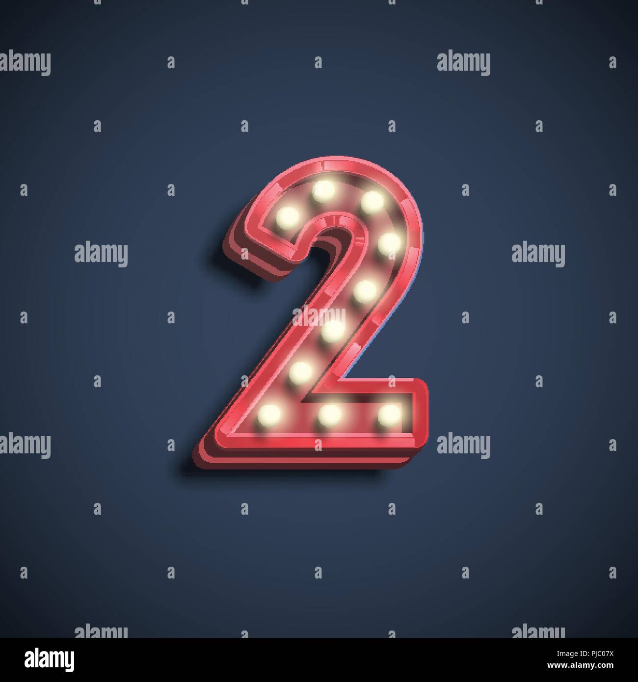 Number character Stock Vector Images - Alamy