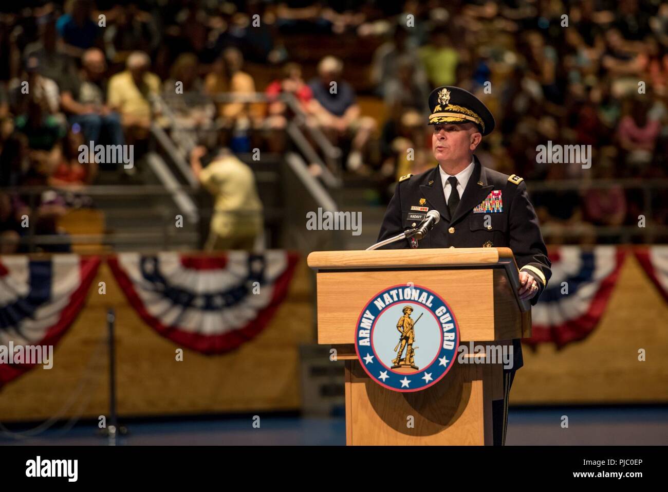 Lt. Gen. Timothy J. Kadavy, director of the Army National Guard, speaks ...