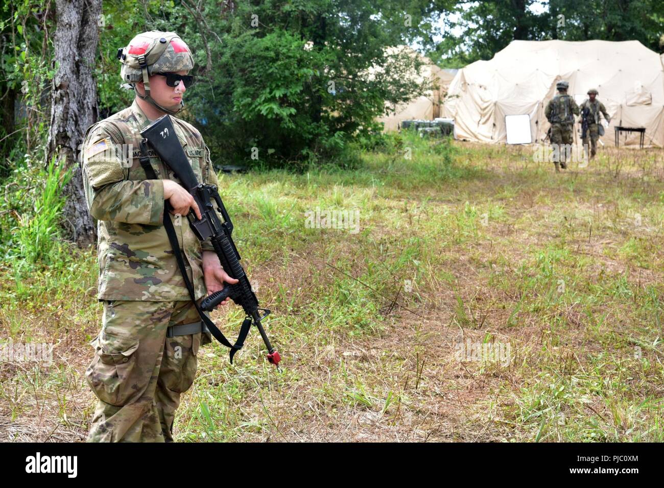 In this image, released by the U.S. Army Reserve, Soldiers with the ...