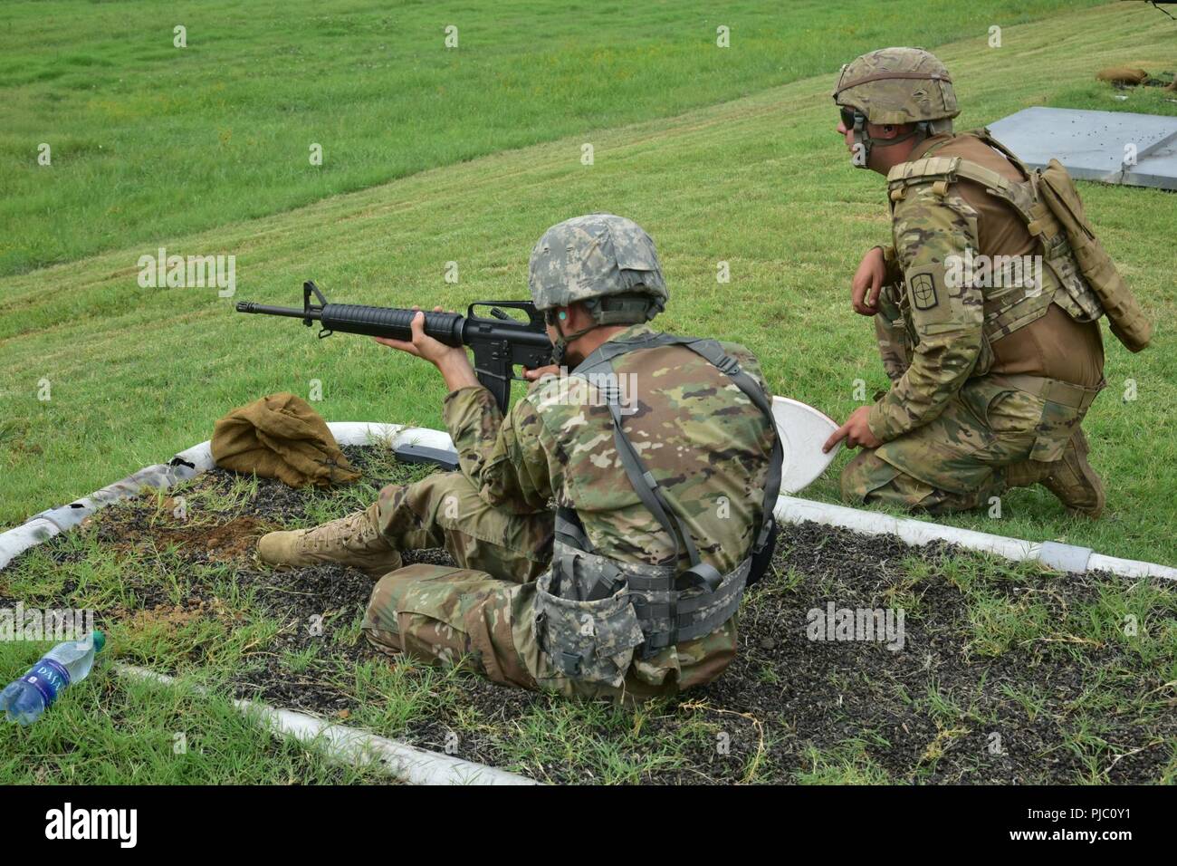 In this image, released by the U.S. Army Reserve, Soldiers with the ...