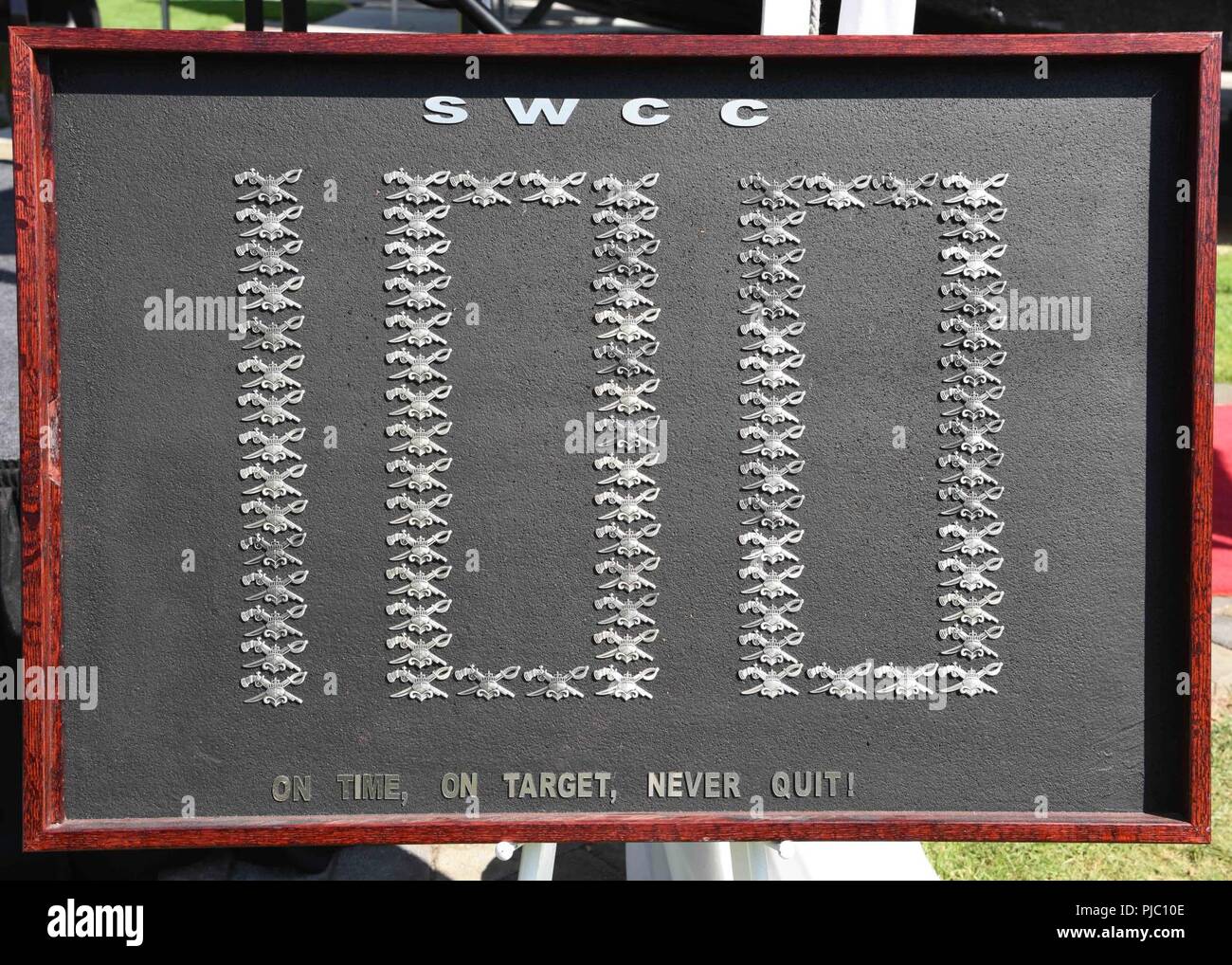 SAN DIEGO (July 19, 2018) - A board displays Special Warfare Combatant ...