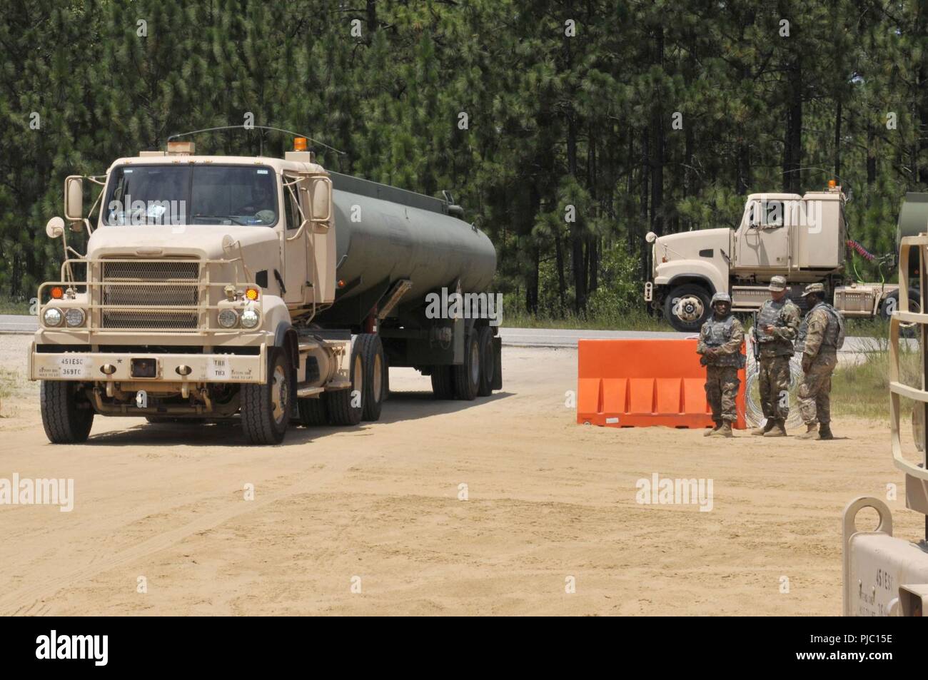 Soldiers with the 369th Transportation Company, based in Wichita ...