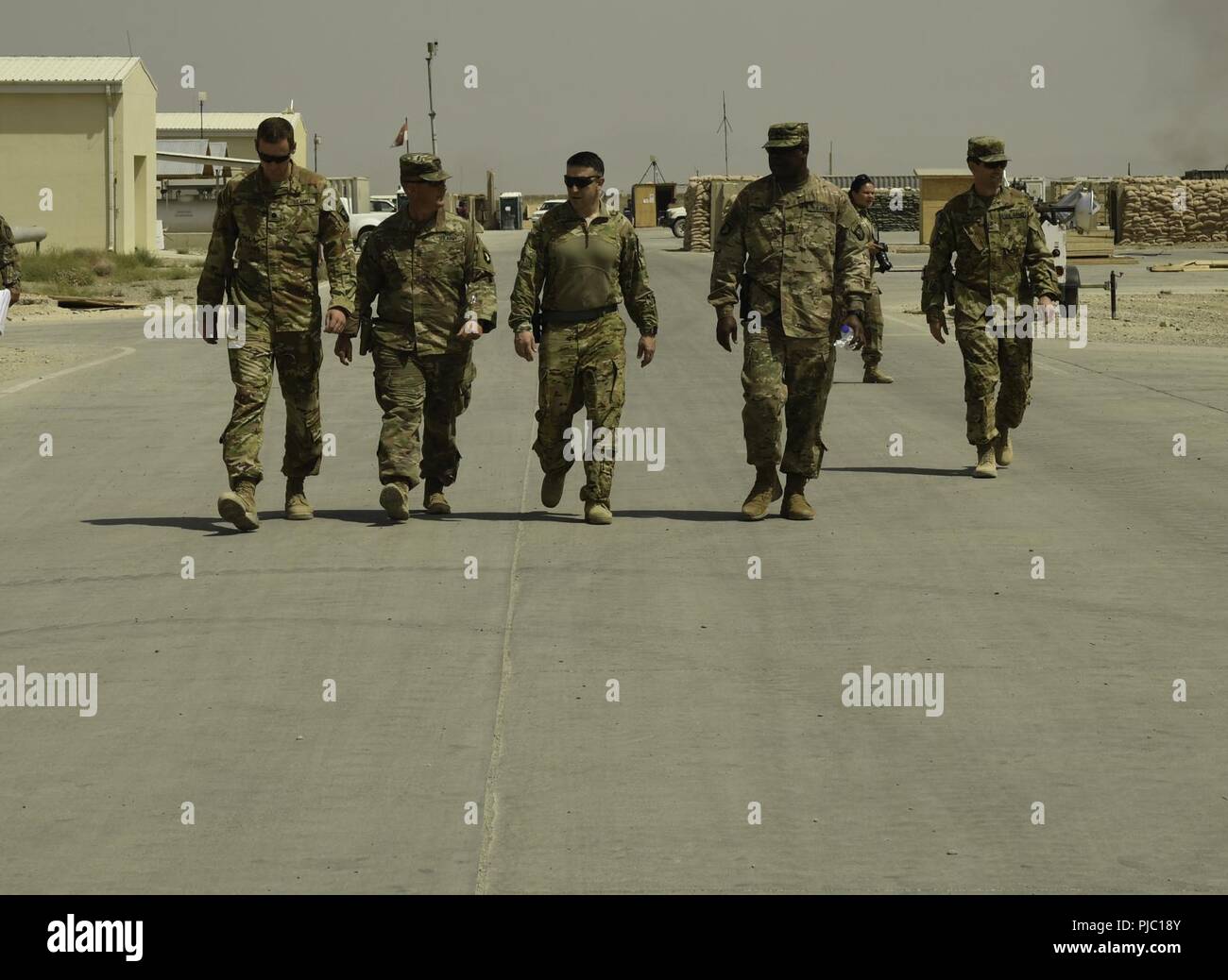 Leadership from Task Force Destiny and Task Force Eagle Assault conduct ...