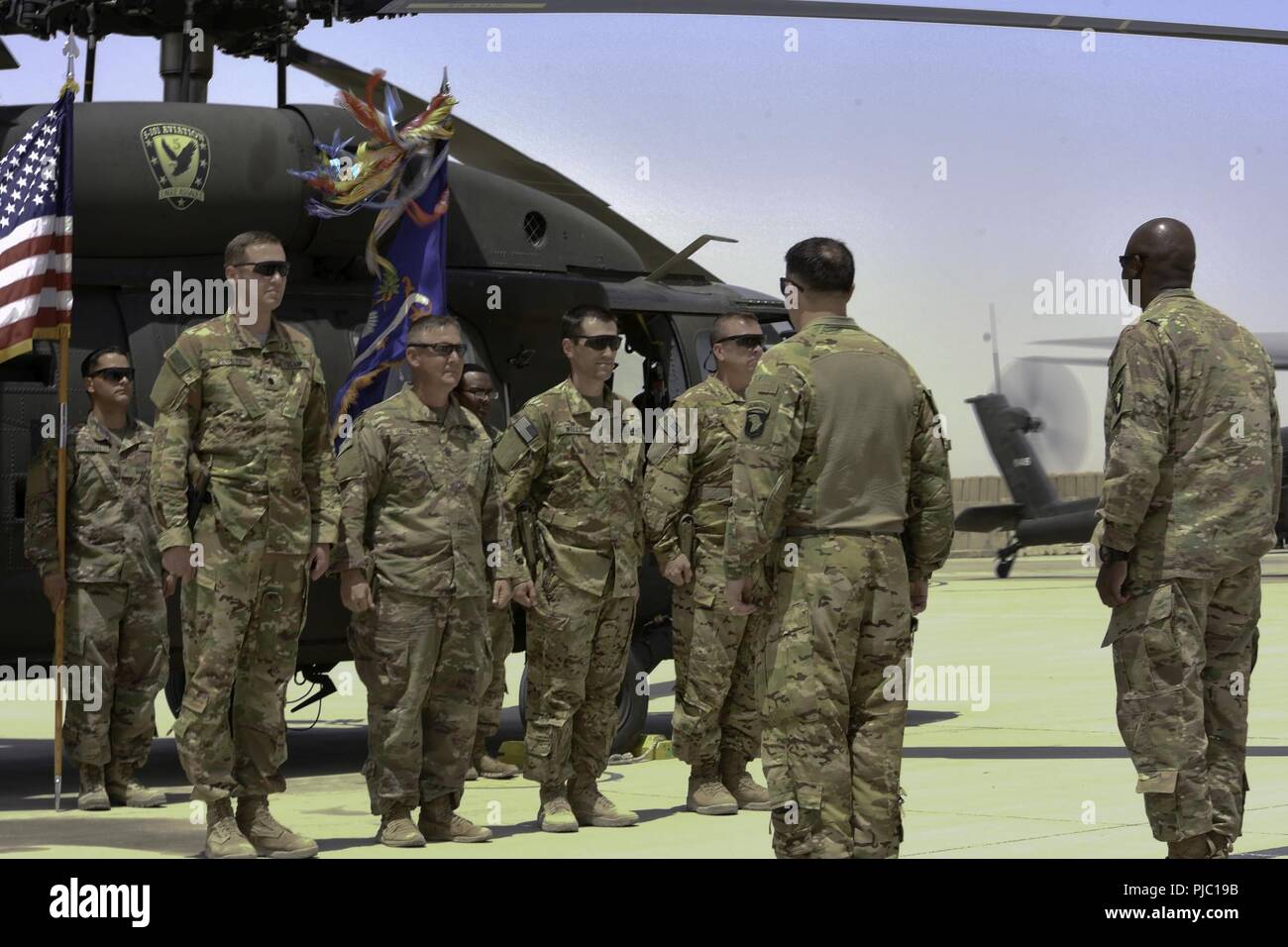 Task Force Eagle Assault leadership standing tall and looking good as ...