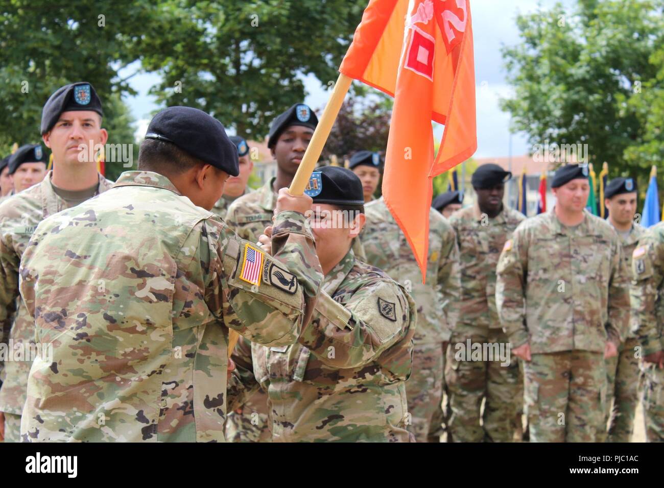Captain(CPT) Beatrice Finnegan-Rosales, outgoing Commander of ...