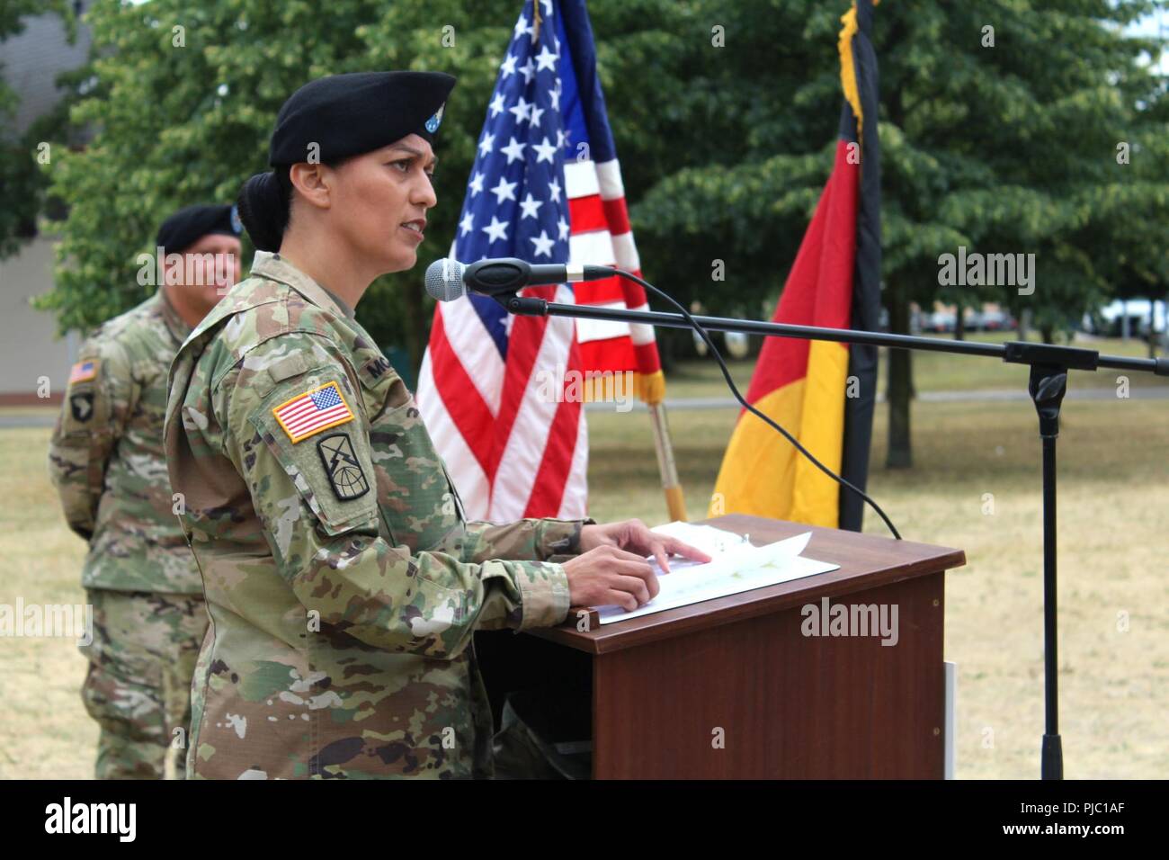 Captain(CPT) Monica McKenzie, incoming Commander of Headquarters and ...