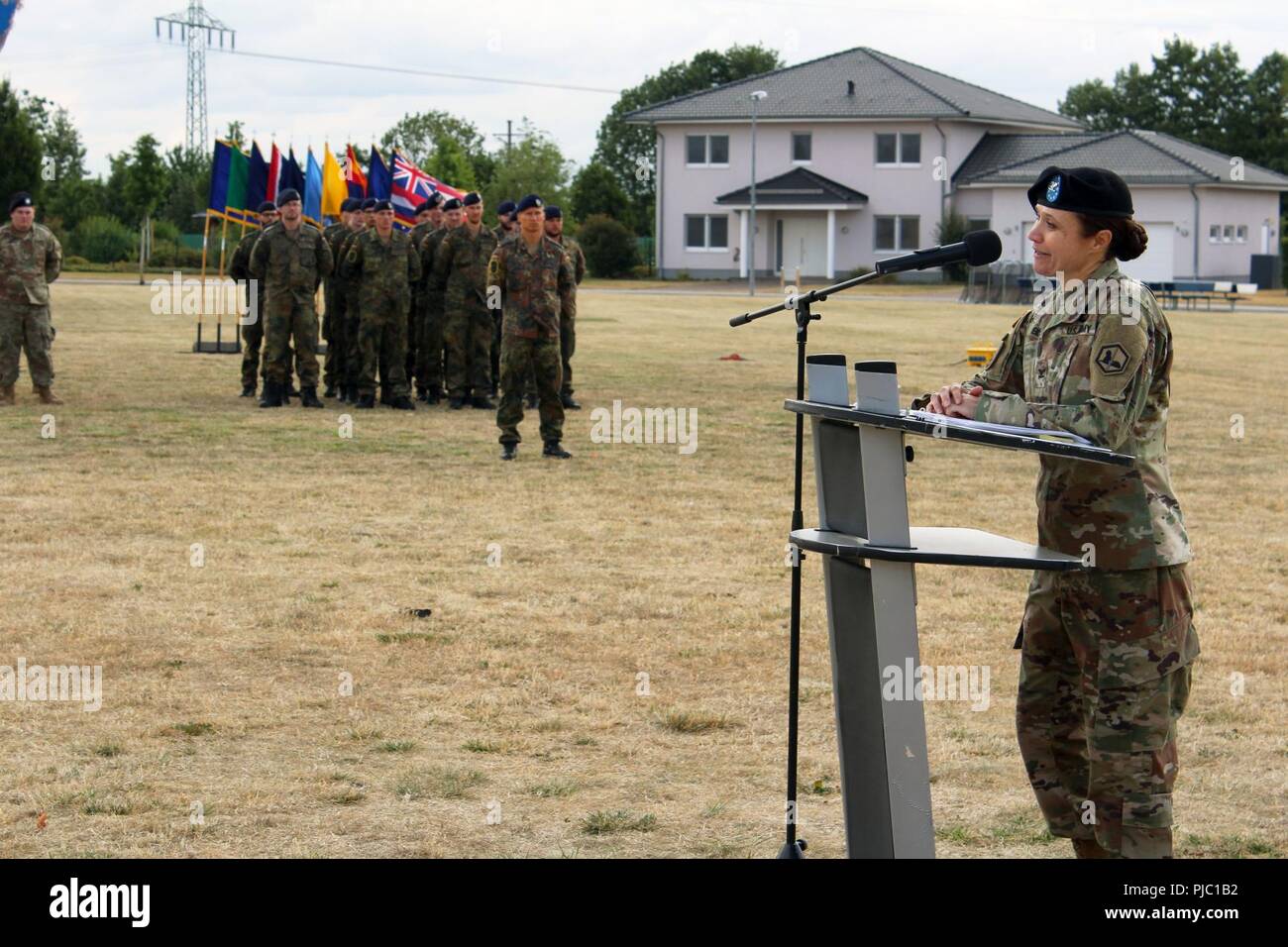 Commander 66th military intelligence brigade hi-res stock photography ...