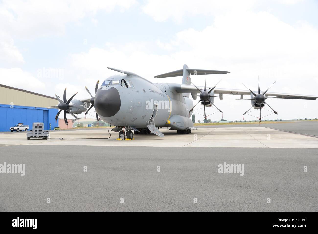 The Turkish crew of the Airbus A400M call for rescue during the 424th ...