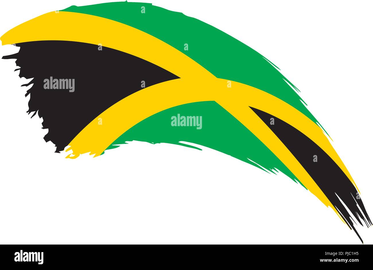 Jamaica flag, vector illustration Stock Vector Image & Art - Alamy