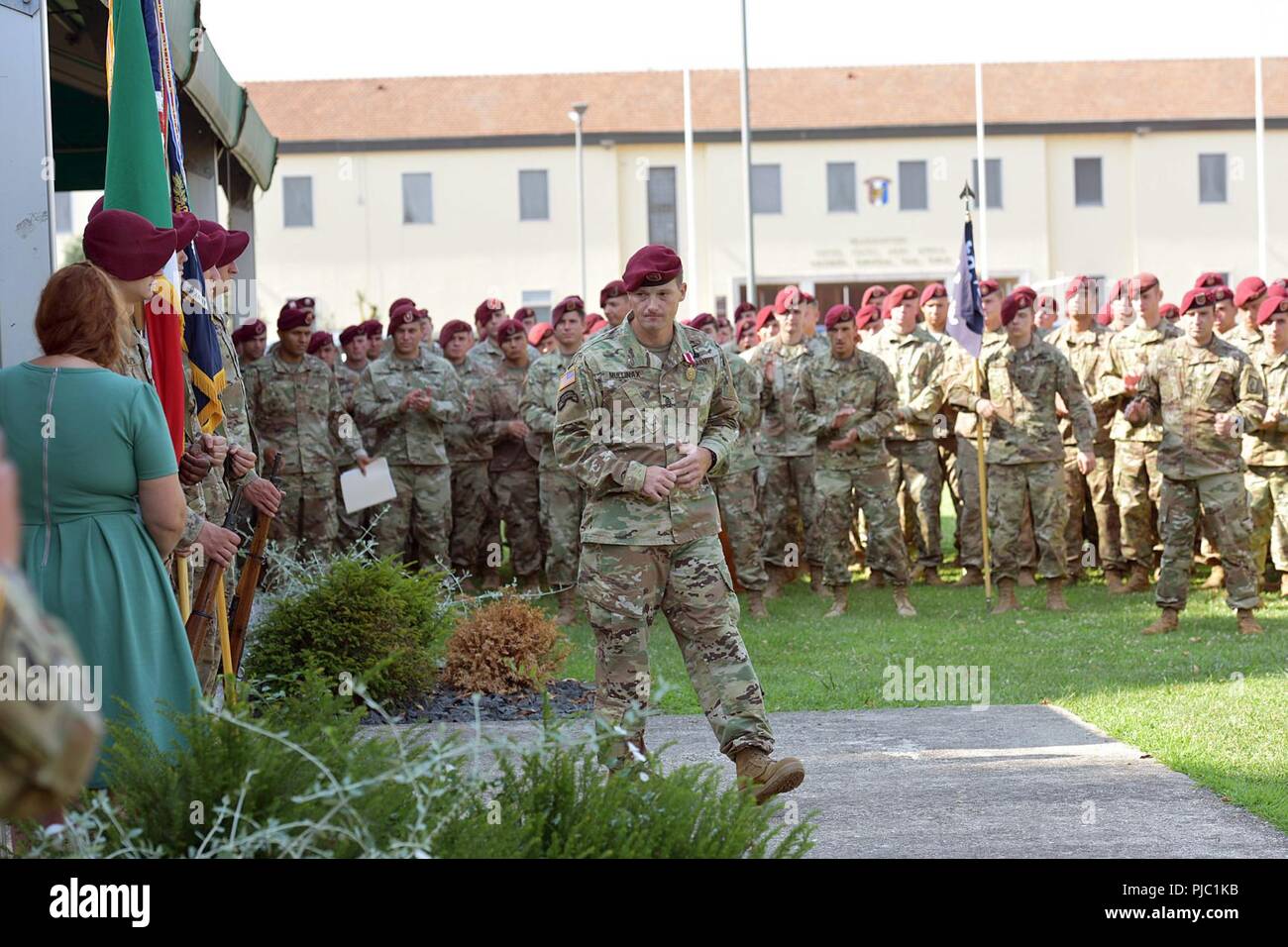 U.S. Army Command Sgt. Maj. Christopher Mullinax, outgoing Command Sgt ...
